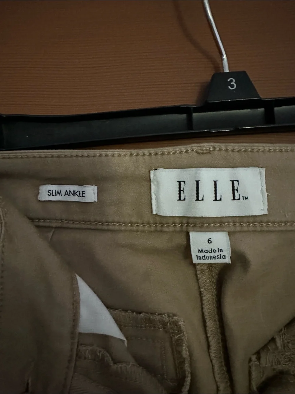 Elle | Pants & Jumpsuits | Elle Womens Tan Slim Ankle Chino Pants Size ...
